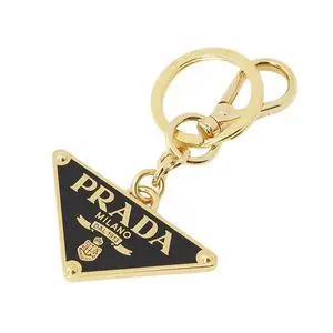 Prada Triangle Logo Keyring