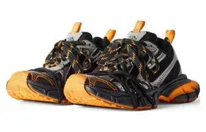 Balenciaga 3xl Sneakers - Black/orange/silver