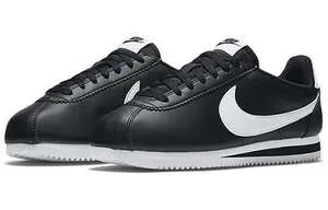 Nike Classic Cortez Leather Sneakers - Black/white