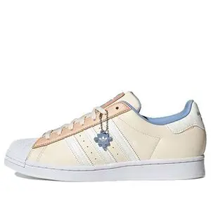 Adidas Superstar Low Top Sneakers - White/orange/blue