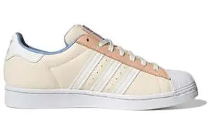 Adidas Superstar Low Top Sneakers - White/orange/blue