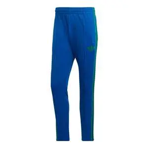 Adidas Originals Striped Tp Side Classic Logo Printing Straight Sports Pants/trousers/joggers Autumn Blue - Default Colorway