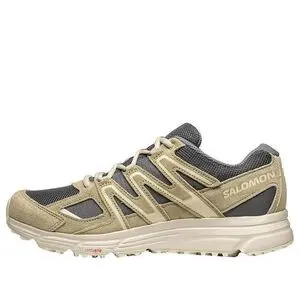 SALOMON X-mission 4 Suede Sneakers - Brown/gray