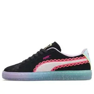 PUMA Sophia Webster X Suede "black Fiery Coral" Sneakers - Black/pink
