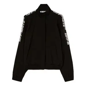 Off-White Logo-tape Track Jacket - Black