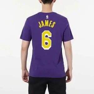 JORDAN Los Angeles Lakers "james 6" Short Sleeve Tee - Default Color