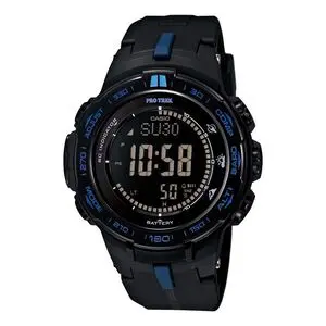 Casio Protrek Solar Powered Digital Watch - Black
