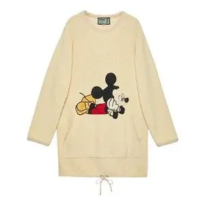 Gucci X Disney Cotton Crew Neck Dress