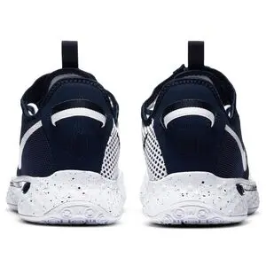 Nike Pg 4 Team Basketball Sneakers - Dark Blue/white
