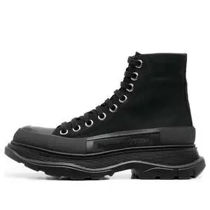 Alexander McQueen Tread Slick Lace-up Boots - Black