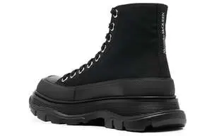 Alexander McQueen Tread Slick Lace-up Boots - Black