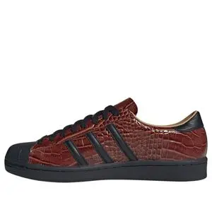 Adidas Superstar Vintage "brown Croc" Sneakers - Brown/black