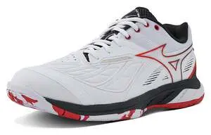 Mizuno Wave Fang 2 Athletic Sneakers - White/black/red