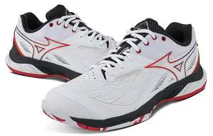 Mizuno Wave Fang 2 Athletic Sneakers - White/black/red