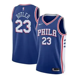 Nike Philadelphia 76ers Butler No. 23 Icon Edition Swingman Jersey - Blue