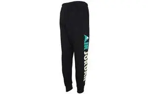 JORDAN Winter Utility Fleece Lined Bundle Feet Casual Sports Long Pants - Black