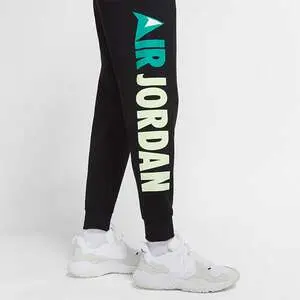 JORDAN Winter Utility Fleece Lined Bundle Feet Casual Sports Long Pants - Black