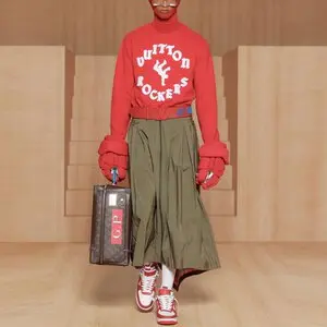 LOUIS VUITTON Ss22 Alphabet Pattern Long Sleeve Sweatshirt