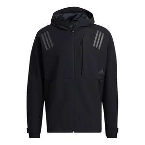 Adidas Hooded Logo Printing Sports Jacket