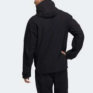 Adidas Hooded Logo Printing Sports Jacket