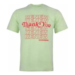 CONVERSE Renew Alphabet Print Short Sleeve T-shirt - Green