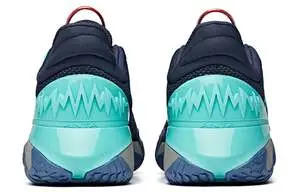 ANTA Athletic Lace-up High-top Sneakers - Blue/grey/red
