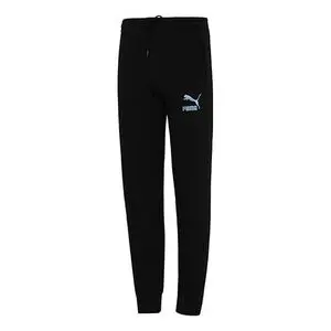 PUMA Iconic T7 Logo Printing Bundle Feet Sports Pants - Black