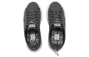PUMA Suede Mayu Canvas Low Top Sneakers - Black/white