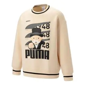 PUMA X Staffonly X Monopoly Logo Sweatshirt - Beige/black