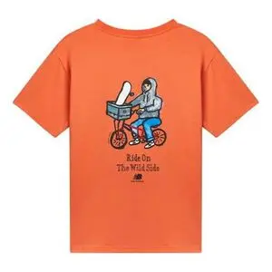 NEW BALANCE Graphic Print T-shirt - Orange/blue