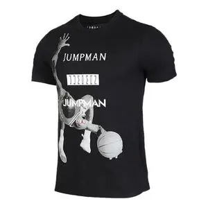 JORDAN Basketball Graphic Short Sleeve Tee - Black