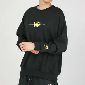 NEW BALANCE Logo Printing Knit Round Neck Pullover