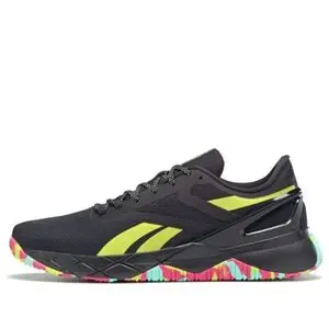 REEBOK Reebok Nanoflex TR "Black Lime Camo" Athletic Sneakers Black