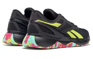 REEBOK Nanoflex Tr " Lime Camo" Athletic Sneakers - Black