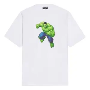 Balenciaga Hulk 2021 Marvel Medium Fit T-shirt - White