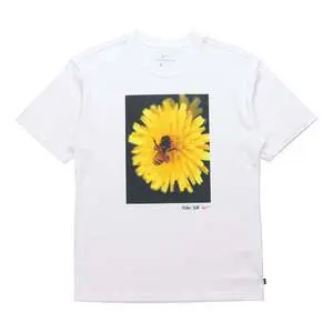 Nike Nike Sb Skateboard Sports Casual Daisy Print Crew-neck Short Sleeve White White