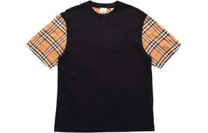 Burberry Vintage Check Short Sleeve T-shirt - Black