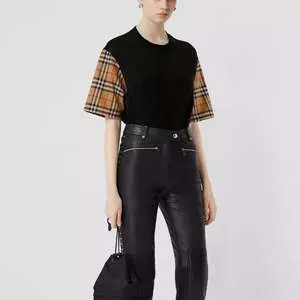 Burberry Vintage Check Short Sleeve T-shirt - Black