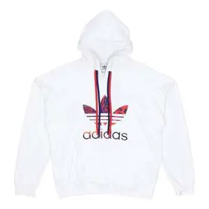 Adidas Originals Cny 2 Logo Drawstring Hoodie - White