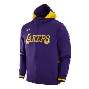 Nike Nba Los Angeles Lakers Zip-up Hooded Jacket - Default Colorway
