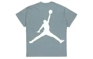 JORDAN Large Logo Sports Round Neck Short Sleeve - Green