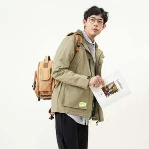 NEW BALANCE Multiple Pockets Woven Hooded Jacket