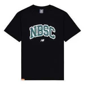 NEW BALANCE Big Nbsc Graphic T-shirt Asia Sizing 'black Blue - Black/blue