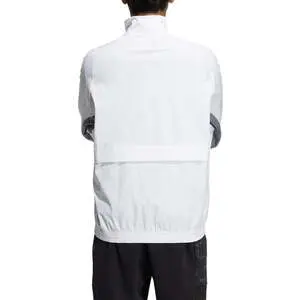 Adidas Logo Printing Pattern Splicing Stand Collar Zipper Jacket