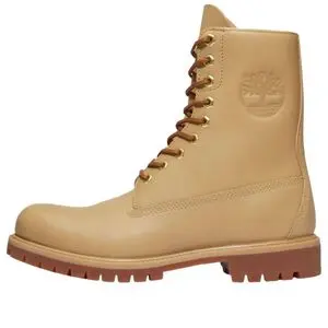 Timberland Premium Inch Waterproof Lace Up Boots - Light Beige