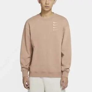 Nike Swoosh Sportswear French Terry Crewneck Sweatshirt - Light Brown