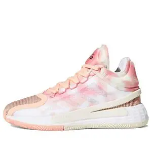 Adidas D Rose Mid Top Basketball Sneakers - White/pink