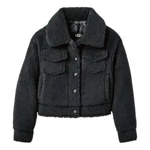 UGG Frankie Short Trucker Jacket - Dark Grey
