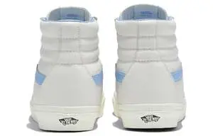 VANS Sk8-hi Vintage Leather High Top Sneakers - Blue/white