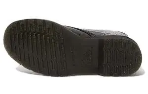 Dr. Martens 1460 Patent Leather Crocodile Print Lace Up Boots - Black